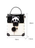 Panda Bag, Cartoon Punk Bag, Crossbody Bag with Panda Art in 2 Colors ...